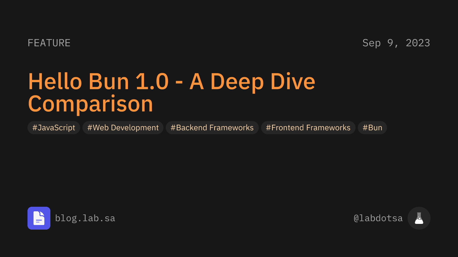 Hello Bun 1.0 - A Deep Dive Comparison